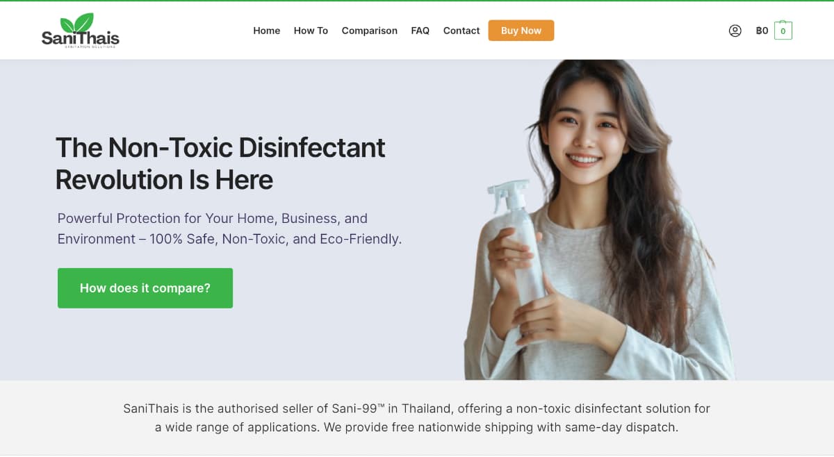 Non-Toxic Disinfectant Solutions Thailand | SaniThais